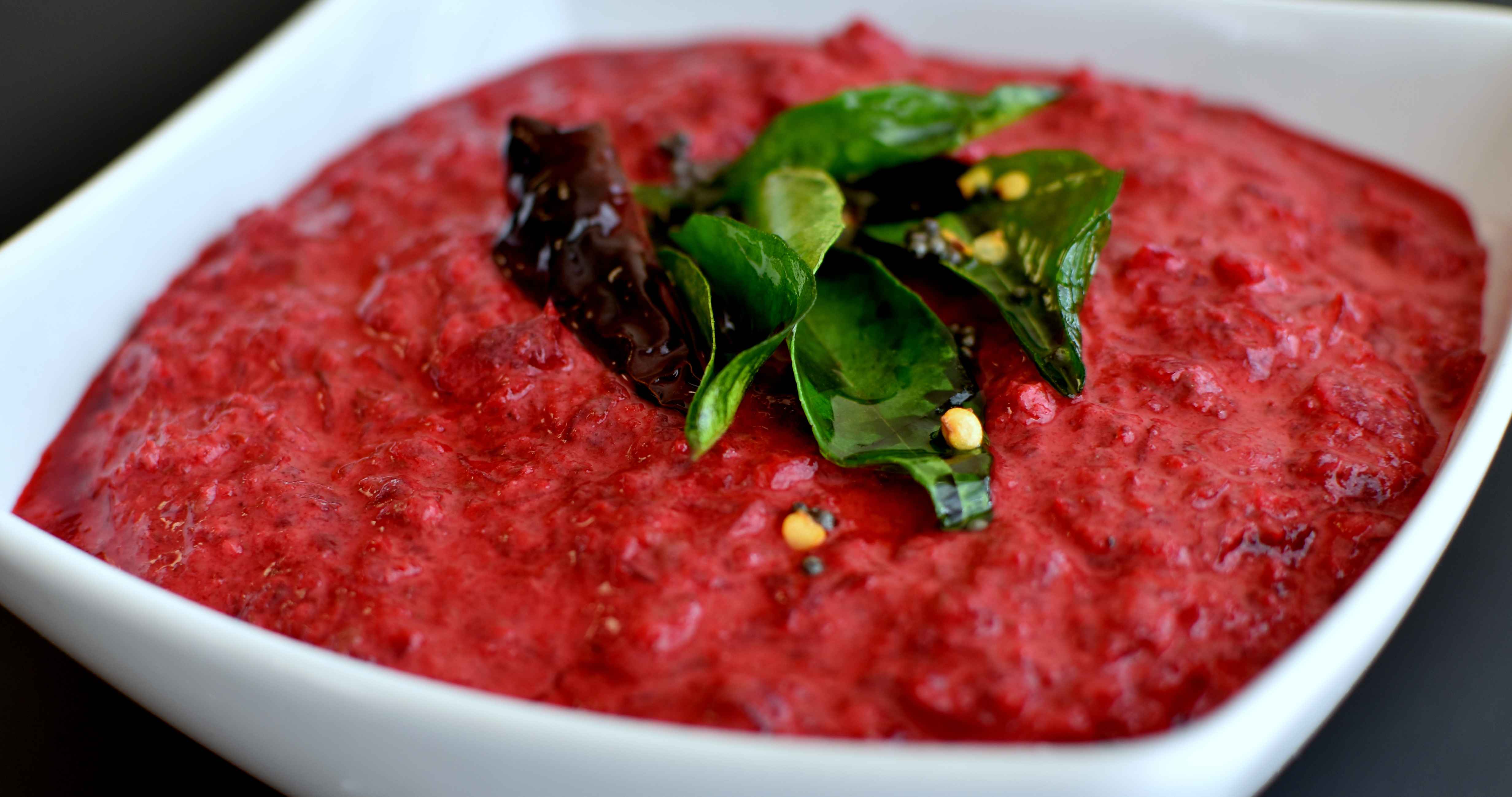 Beetroot Pachadi (Beetroot with Yogurt) - Pepper Delight