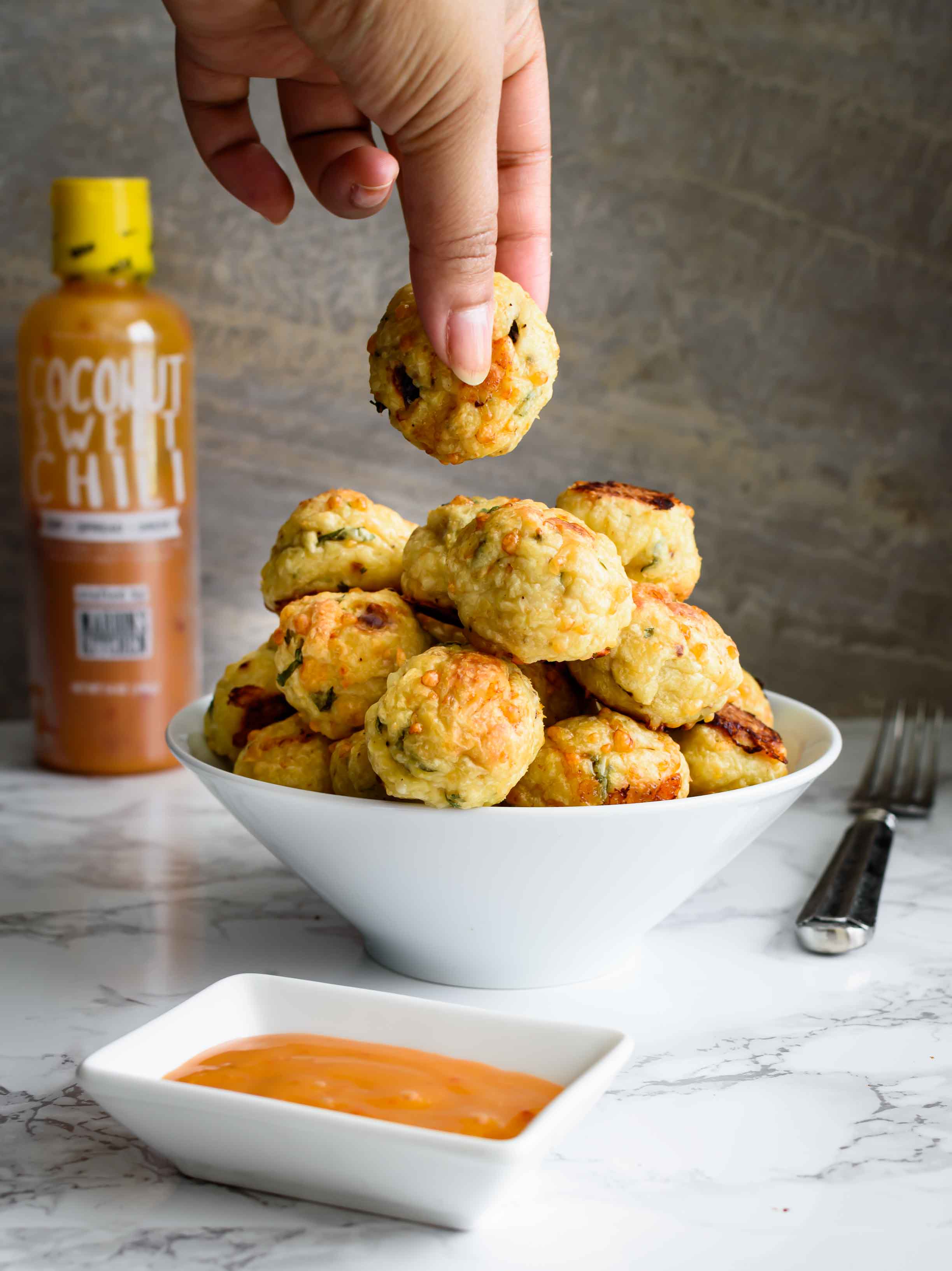 Baked Chicken Meatballs - Pepper Delight