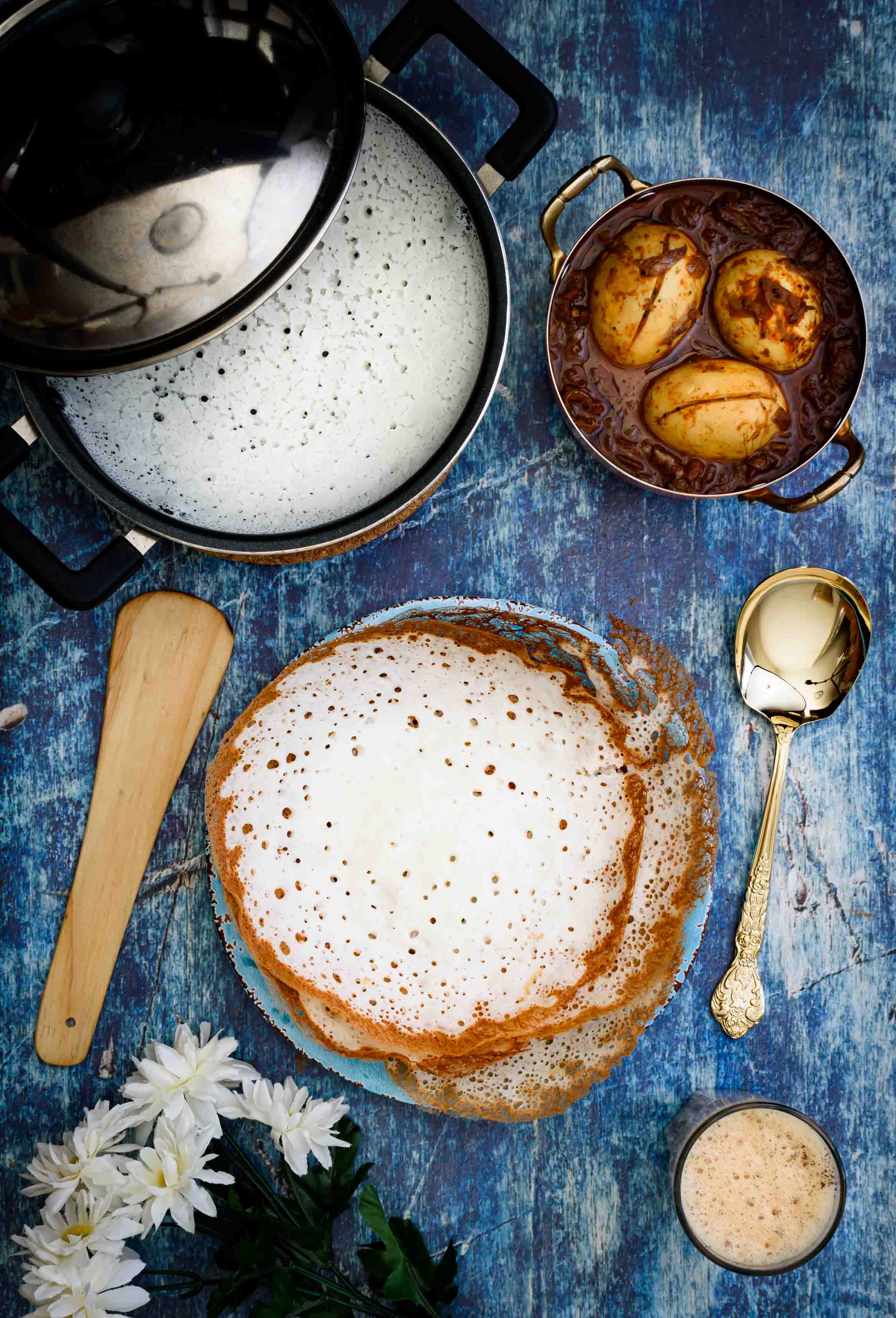 Kerala Style Appam / Palappam - Pepper Delight