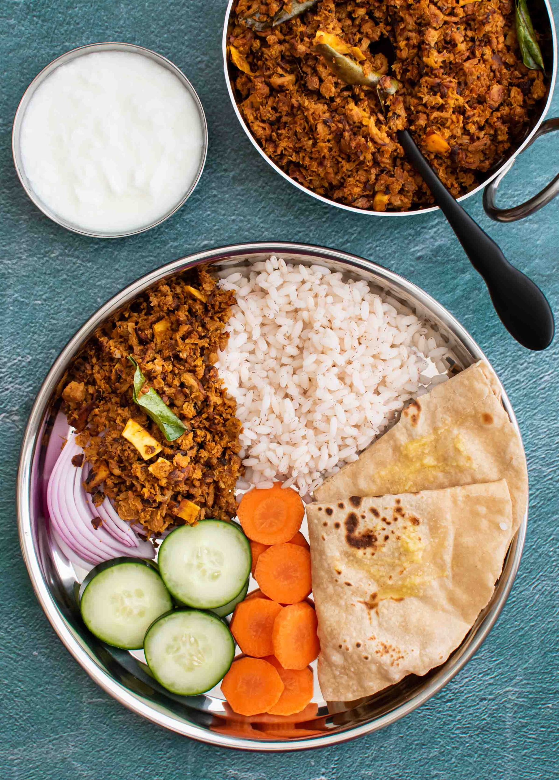 Shredded Soya Roast / Soya Ularthiyathu - Pepper Delight